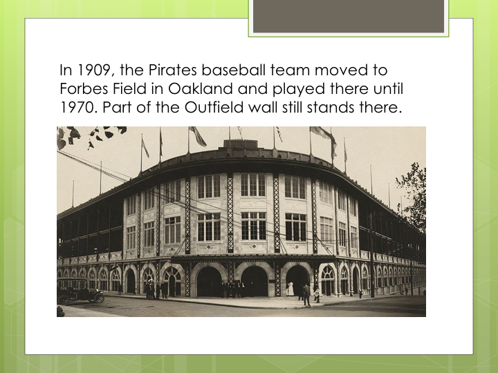 Entertainment Back Then – Squirrel Hill Historical Society